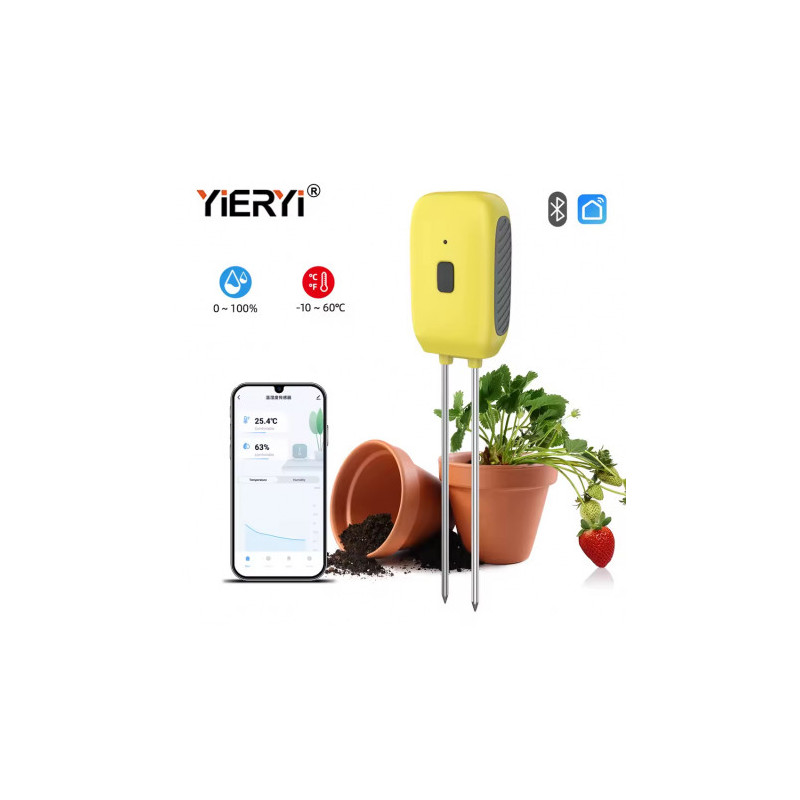 Yieryi- Bluetooth soil moisture and temperature sensor Tuya