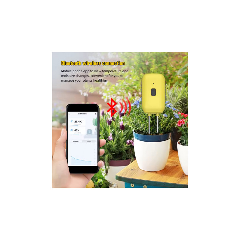 Yieryi- Bluetooth soil moisture and temperature sensor Tuya