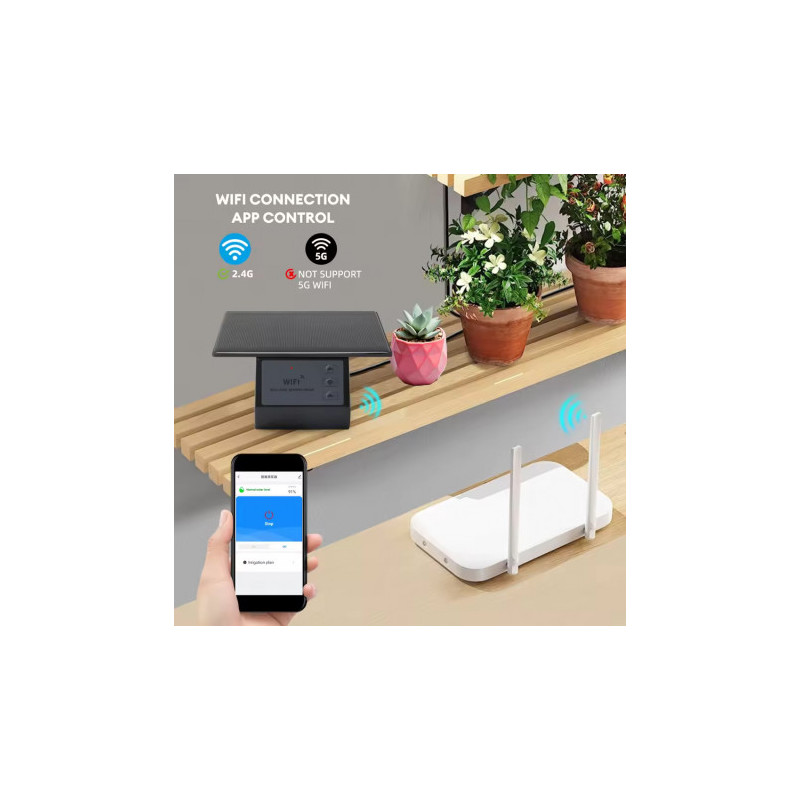 YIERYI - Drip irrigation WIFI Tuya solar panel