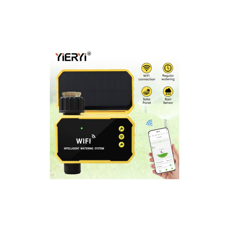 YIERYI - Programmateur arrosage Double WIFI Tuya + capteur pluie